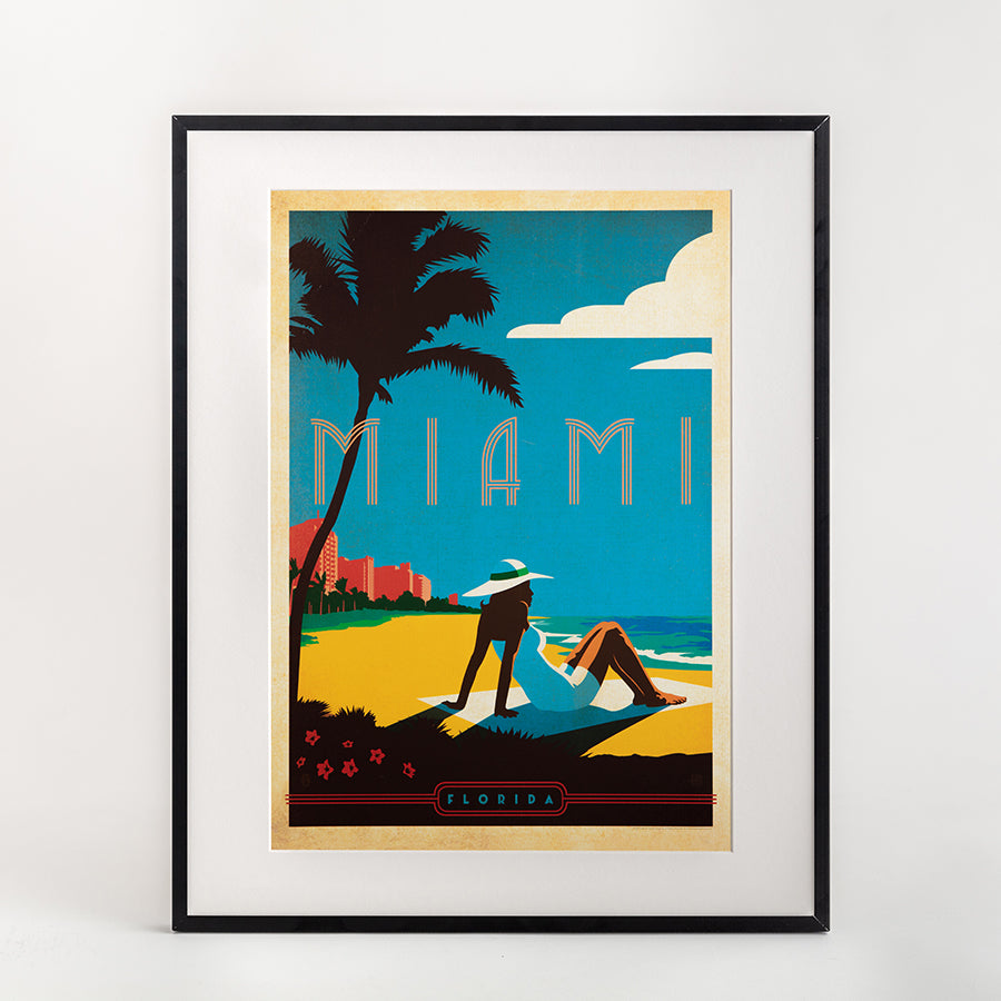USA, Miami Print – I Heart Travel Art.